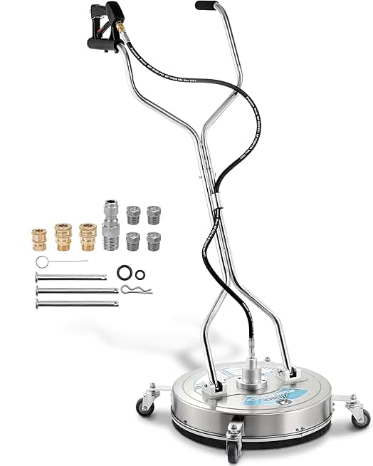 Tool Daily 20" Surface Cleaner for Pressure Washer Attachment with Dual ...