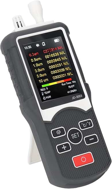 Pm2.5 Dust Particle Counter, Handheld Air Quality Tester,and Accurate ...