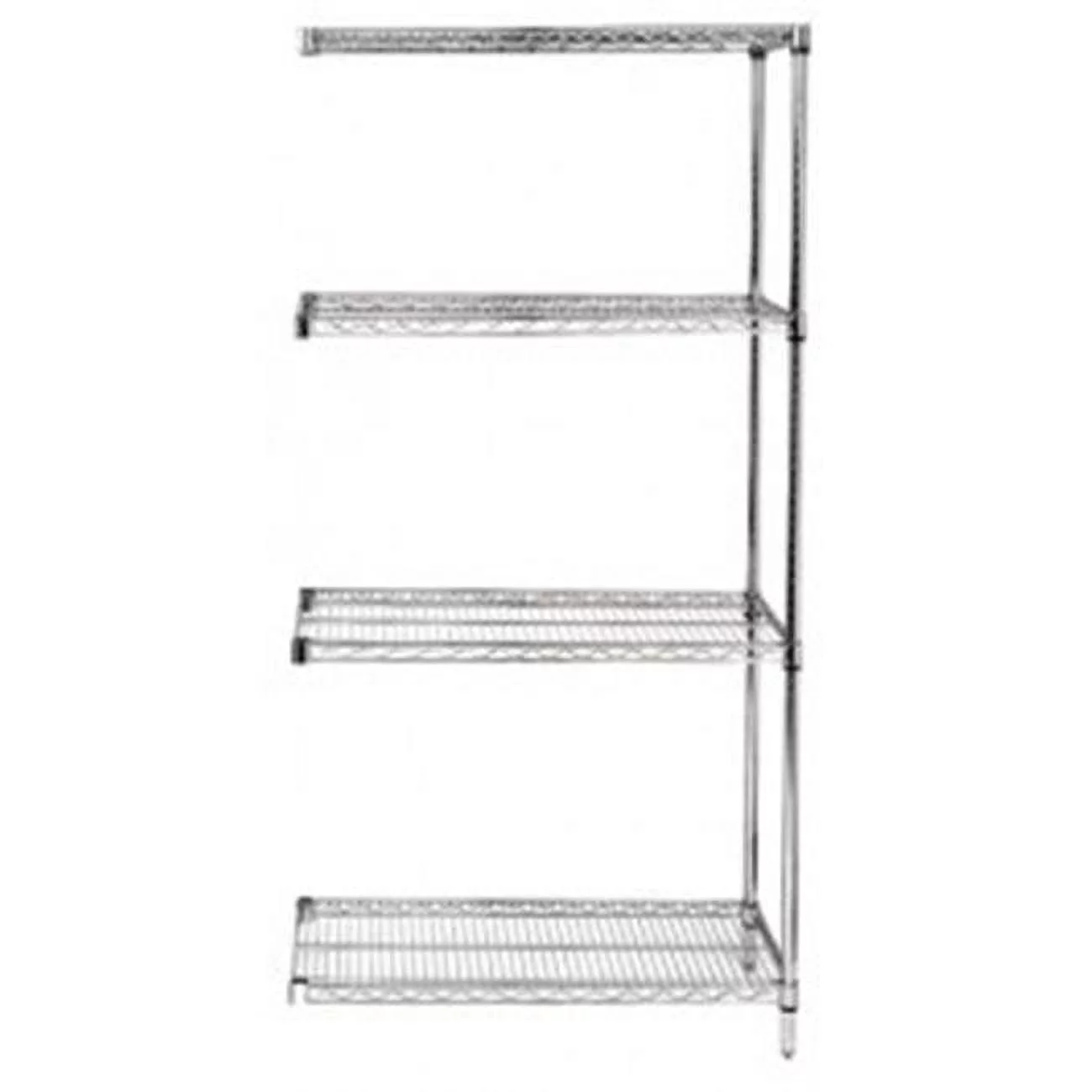 Stainless Steel Wire Shelving 5-Shelf Add-On Unit - 12 x 48 x 74 in ...
