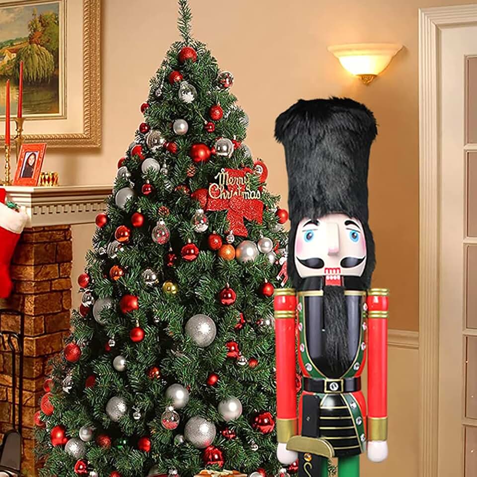 CDL 48" 4ft Tall Life-Size Large/Giant Christmas Wooden Nutcracker ...