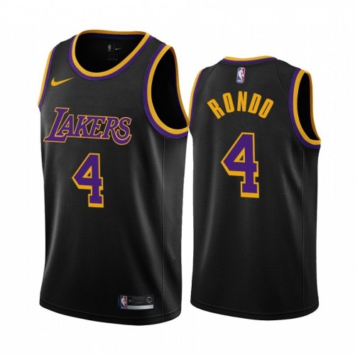 Los Angeles Los Angeles Lakers #4 Rajon Rondo Black NBA Swingman 2020 ...