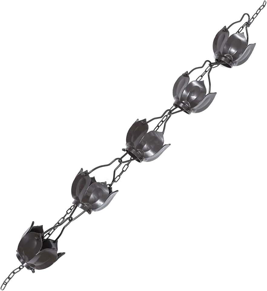Mipcase 3 Pcs Eaves Drainage Rain Chain Decor Rain Chain Gutter Rain ...