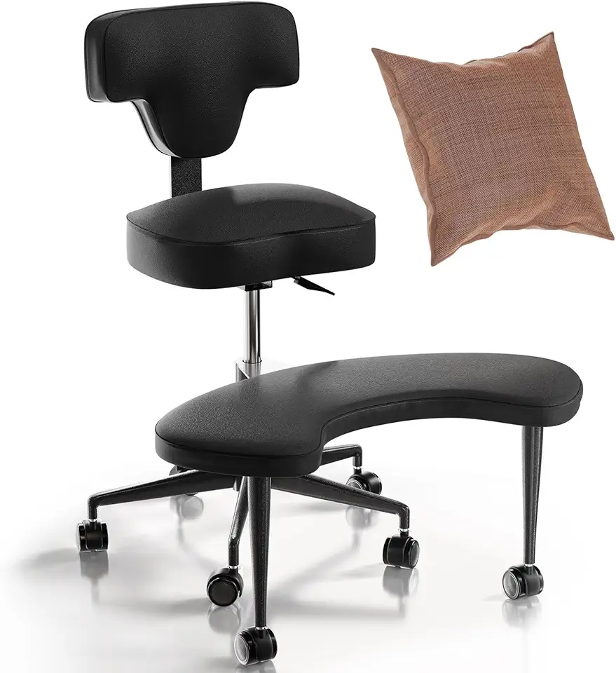PYY Ergonomic Meditation Chair - Crossed Legged Office Chair with Lumbar Support, ADHD Chairs ...