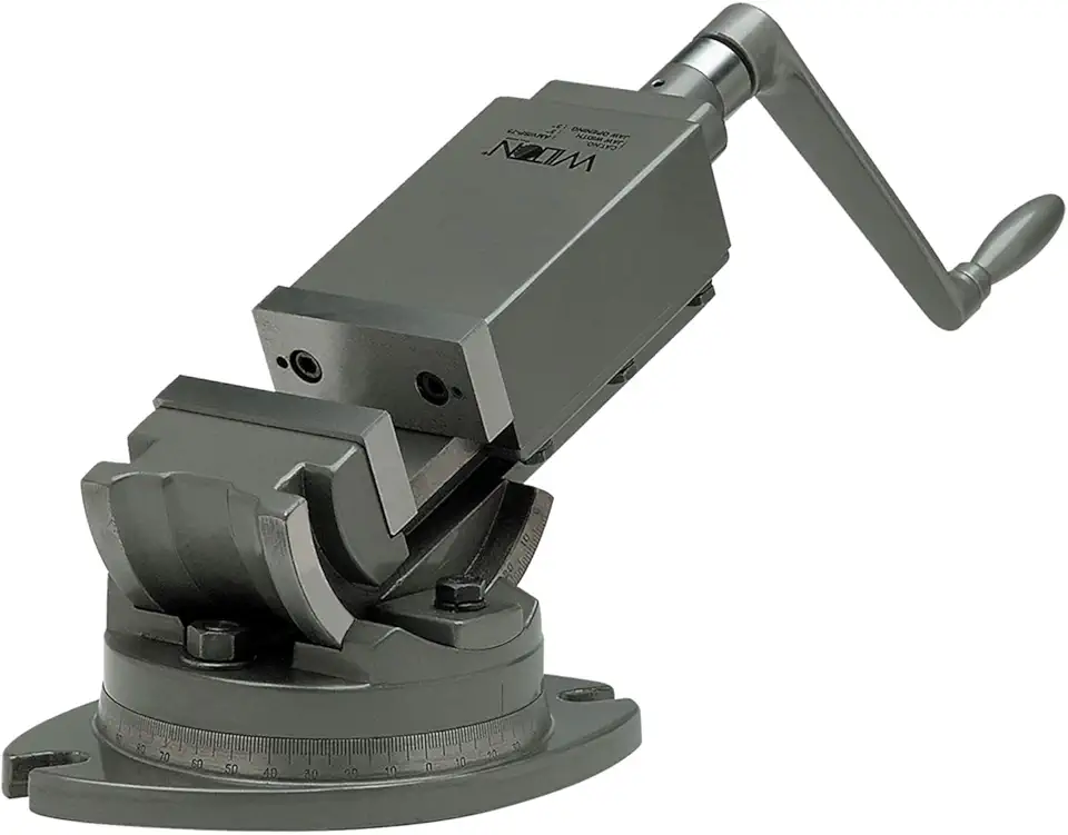 Super Precision 2-Axis Milling Vise, 4" Jaw Width, 1-1/2" Jaw Depth ...