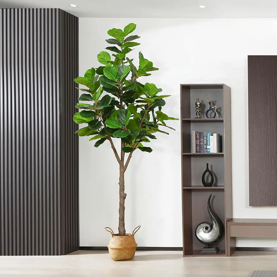 MOSADE Artificial Fiddle Leaf Fig Tree 10 Feet Fake Ficus Lyrata Plant ...