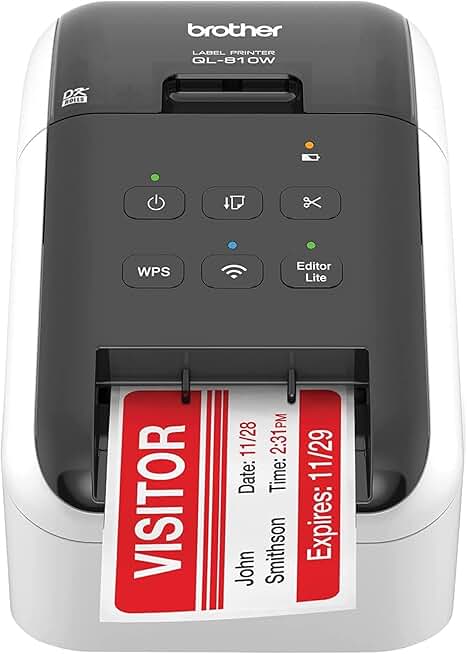 Brother QL-810W Ultra-Fast Wireless Label Printer - WiFi and USB ...