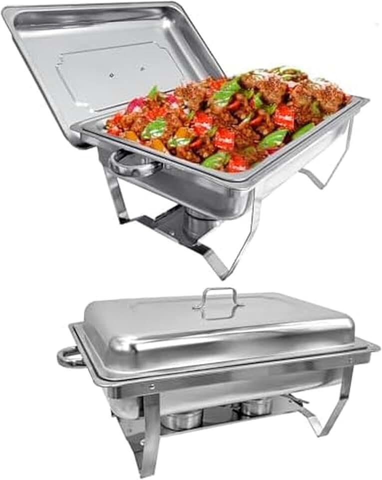 Chafing Dish Buffet Set 9L 6 Pack Stainless Steel,Buffet Servers and ...
