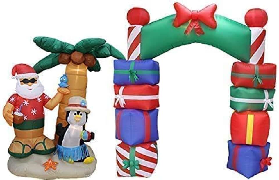 TWO CHRISTMAS PARTY DECORATIONS BUNDLE, Includes 7 Foot Inflatable ...