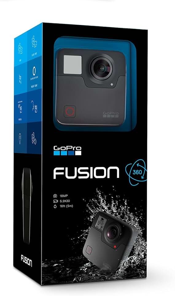 GoPro Camera Fusion - 360 Waterproof Digital VR Camera with Spherical 5 ...
