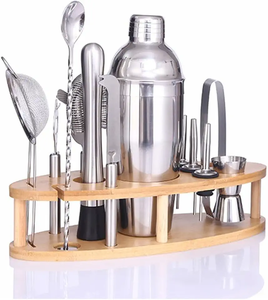 14-piece Stainless Steel Cocktail Shaker Jug Shaker Glass Shaker Tool ...