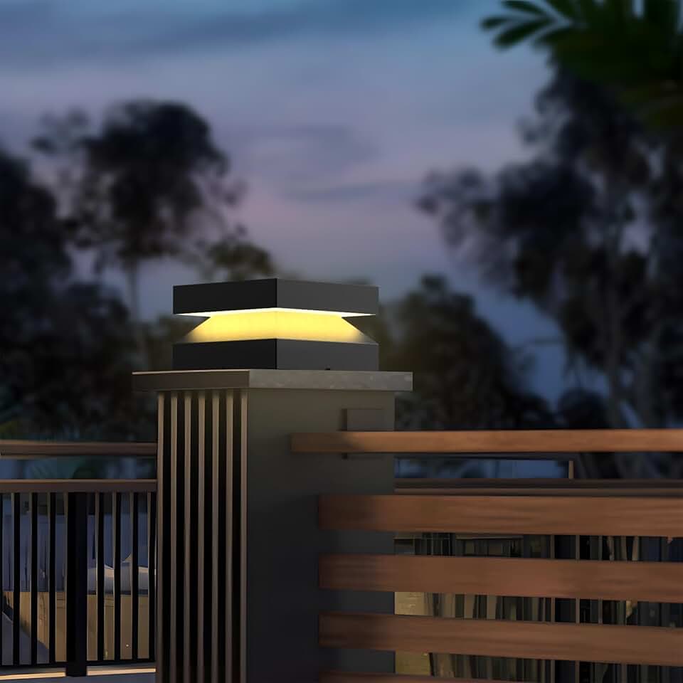 Outdoor Solar Post Lights，Hard Wired Light,Outdoor lamp Post,Deck ...