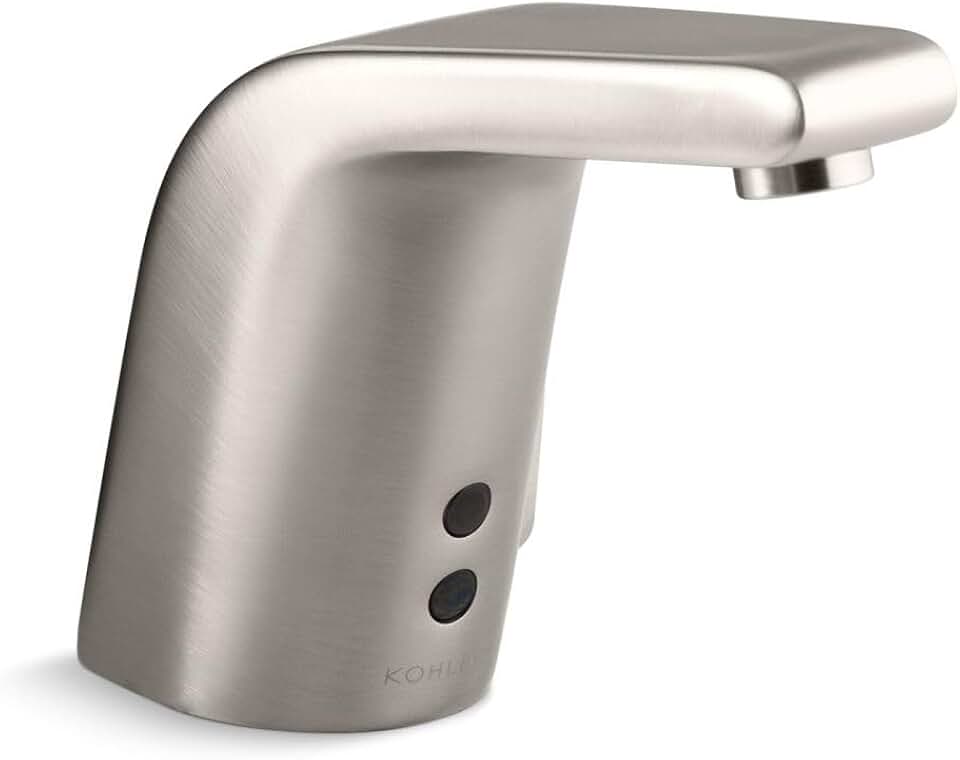 Sculpted Touchless single-hole lavatory sink faucet with Insight ...