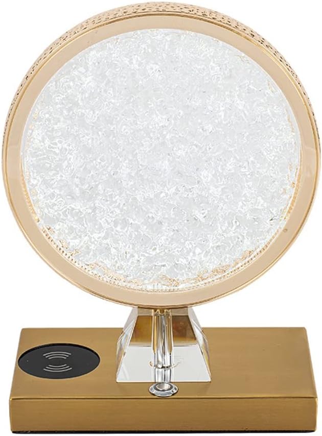 Wireless Charger Table Lamp, Bedside Lamp with USB Port and Wireless ...