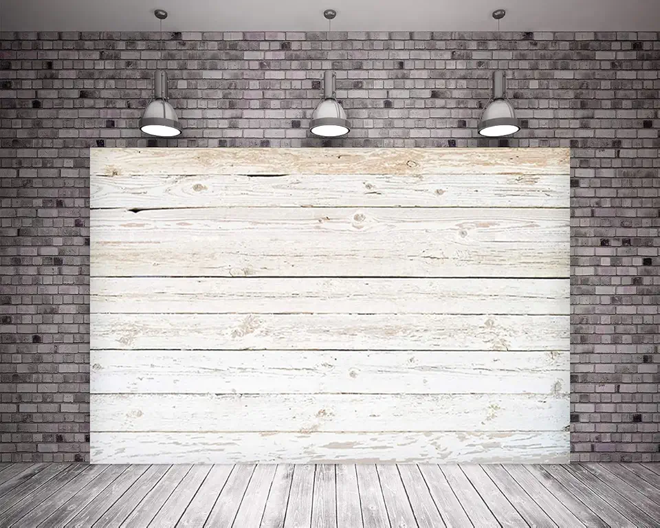 Light Beige Wooden Wall Backdrops Wood Floor Photography Background ...