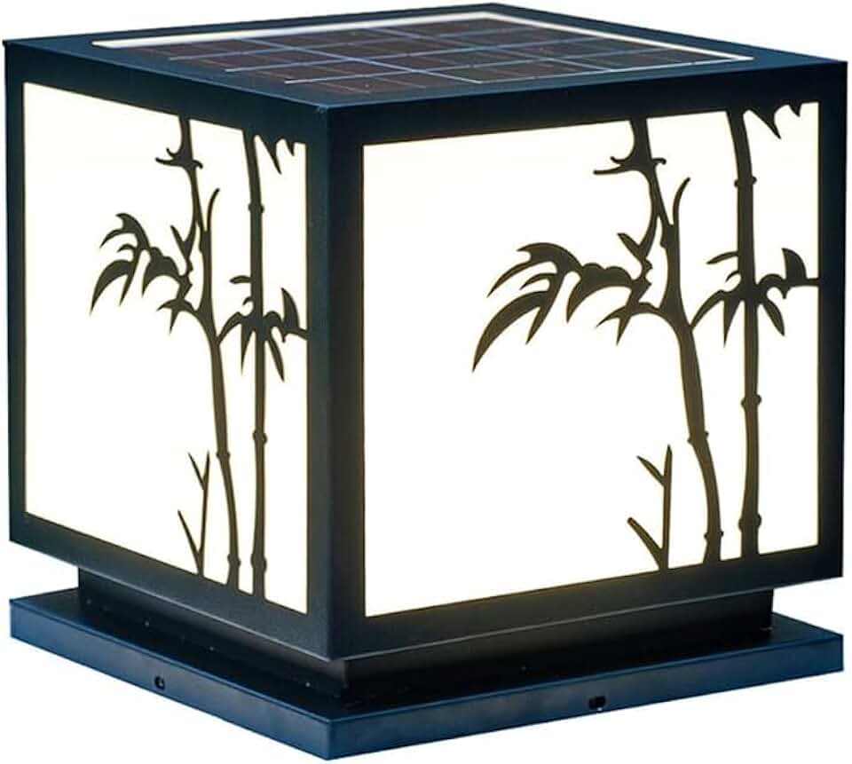 Rustproof Decoration Solar LED Outdoor Post Light Pole Lantern Dusk ...