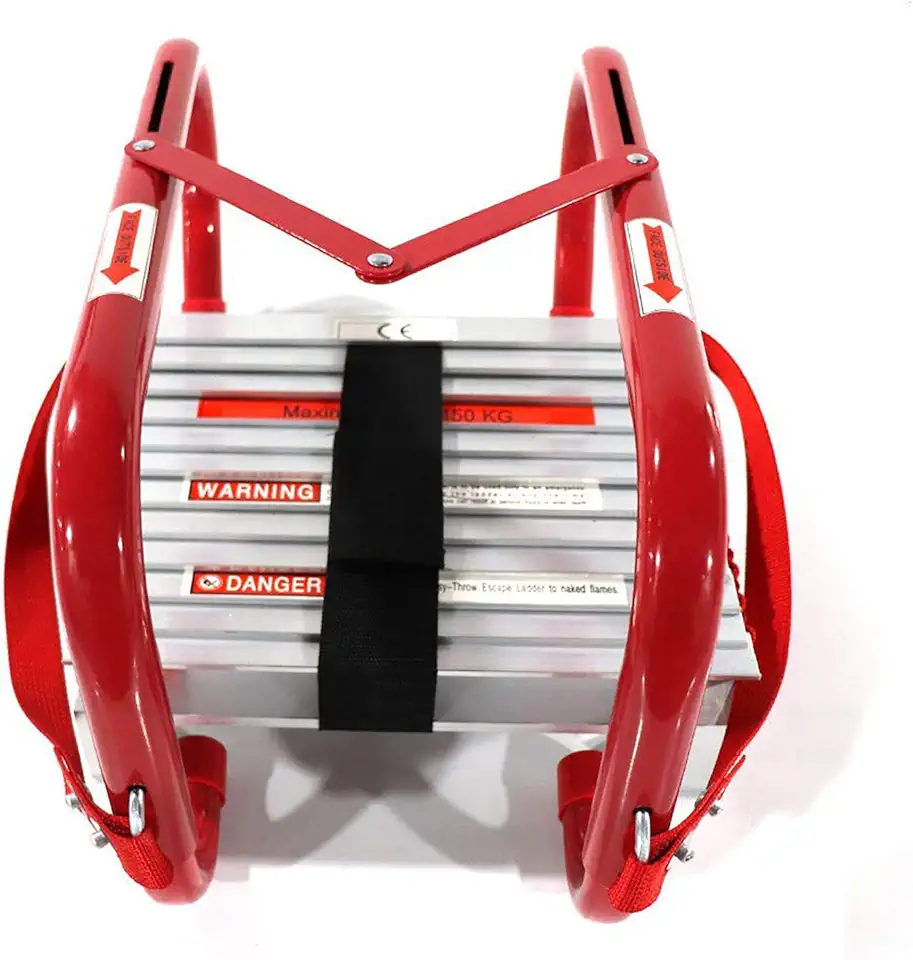 Fire Escape Ladder 5&6 Story Portable Emergency Escape Ladder 50ft with ...