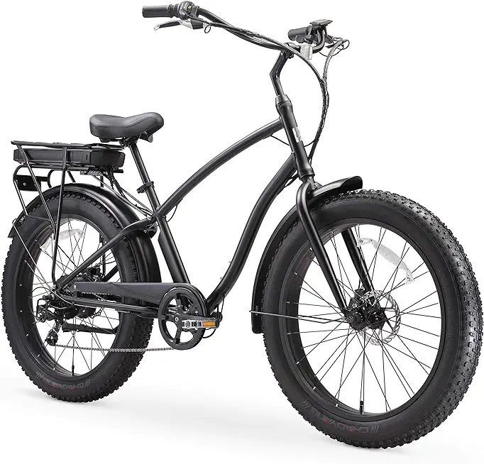 sixthreezero EVRYjourney Men's Electric Bike, 7-Speed Beach Cruiser ...