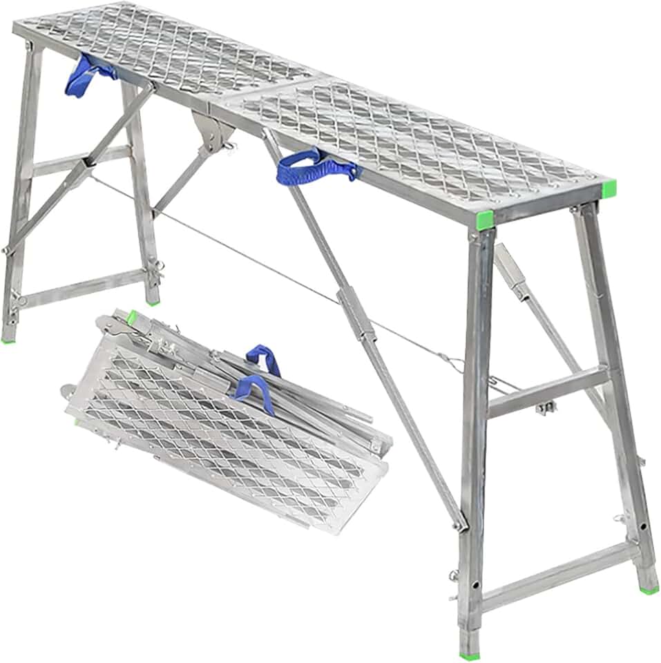 Multipurpose Scaffold Tower Ladder Stool Bench Portable Fold Work ...