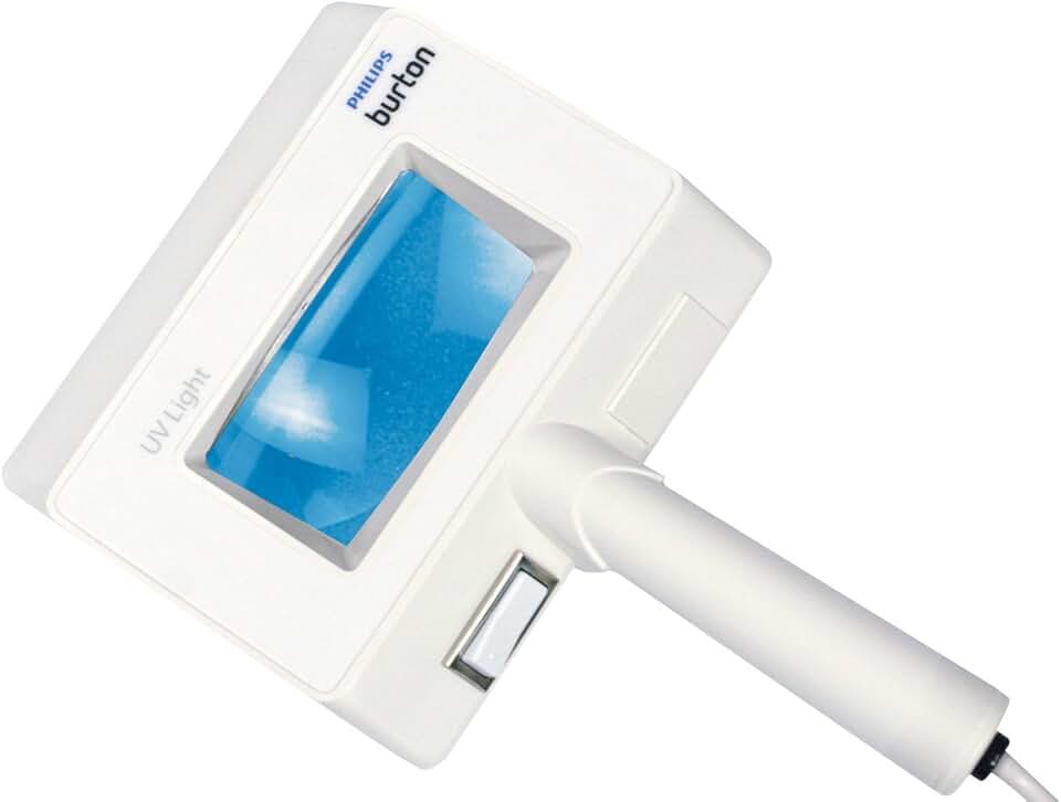 Philips Burton UV503 UV Light with Magnifier, 2 White/UV Bulb, 120V ...