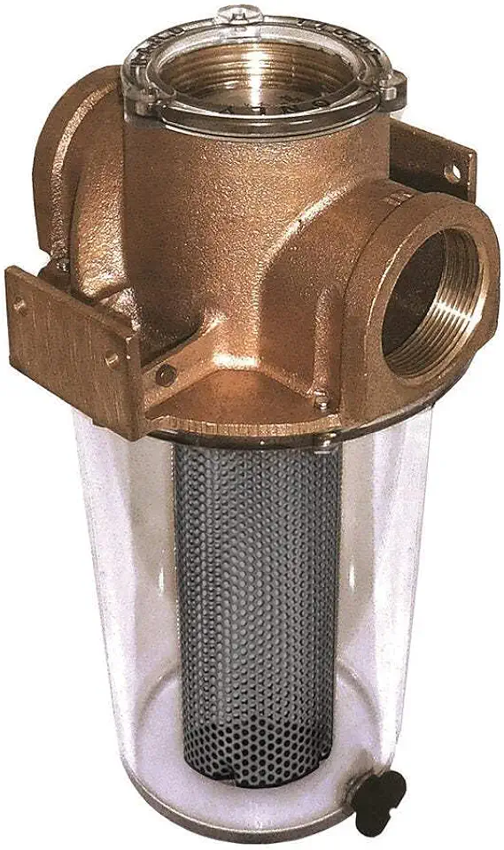 GROCO ARG-1250 Series 1-1/4" Raw Water Strainer w/Monel Basket ...