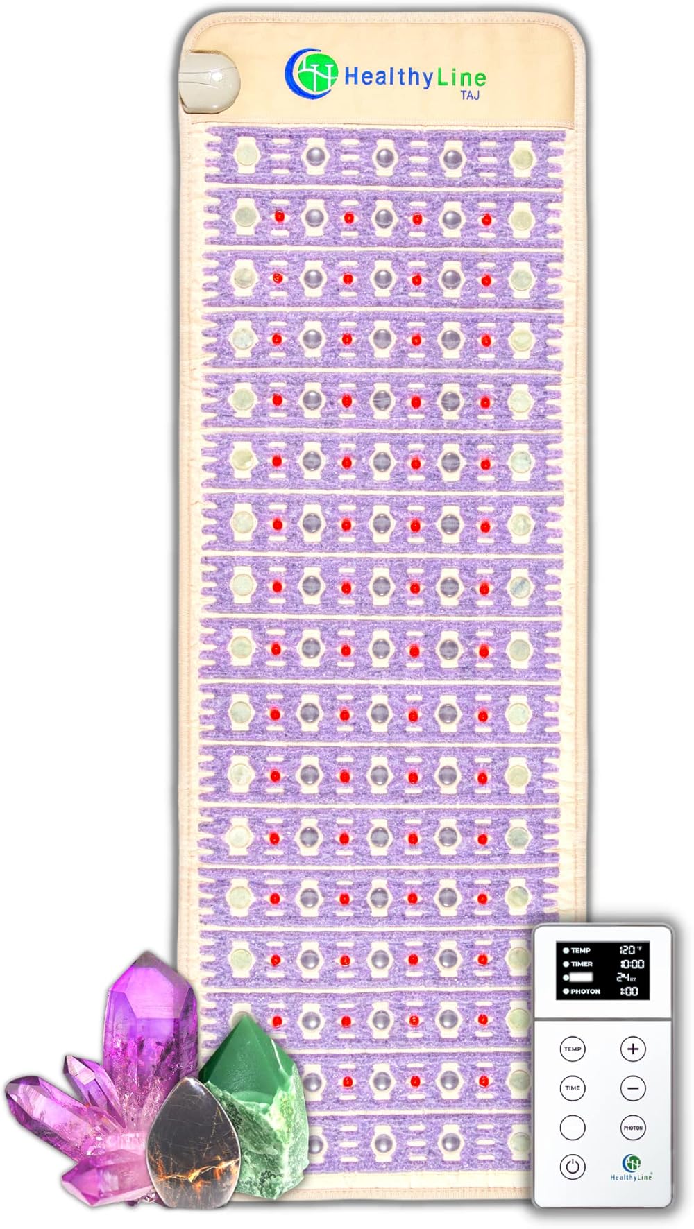 Healthyline Advanced Infrared Heating Pad - Amethyst, Tourmaline and ...