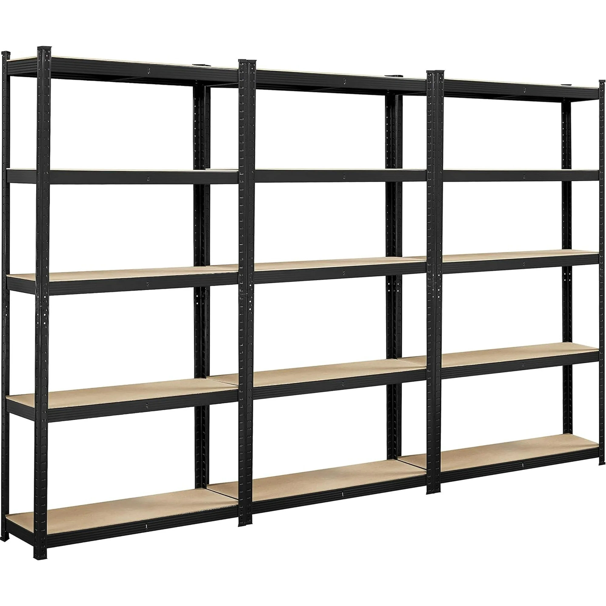 GREAT 3 5-Tier Utility Shelves, Metal Storage Shelves Garage Shelving ...