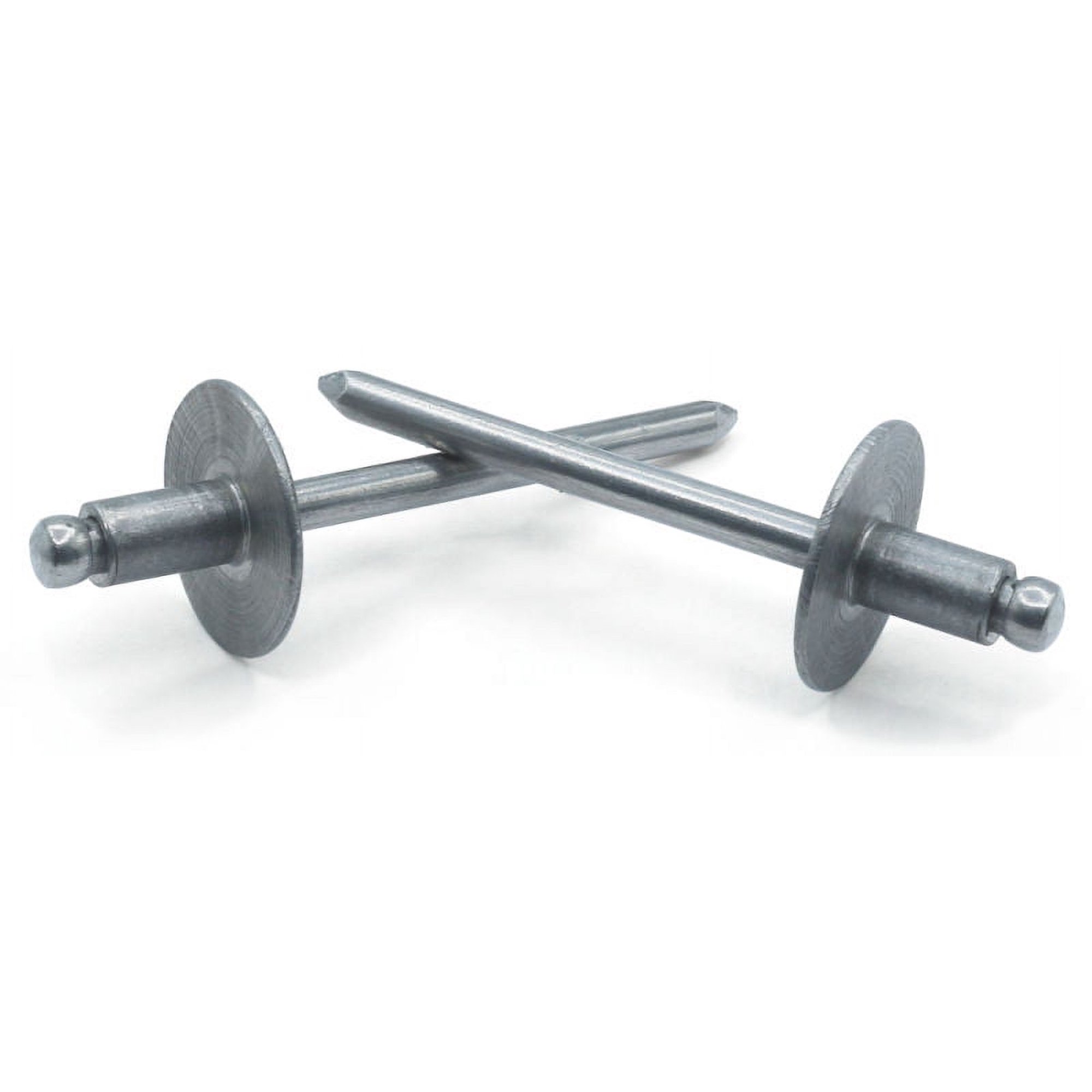 1/8" x .31"-.37" (#46) Large Flange Blind Rivets / Stainless Steel Body ...