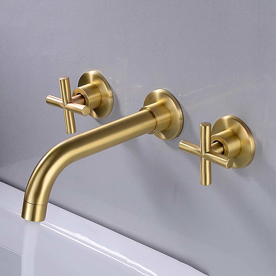 Wall Mount Bathroom Sink Faucet,Wall Mount Faucet Brass Basin Faucet ...
