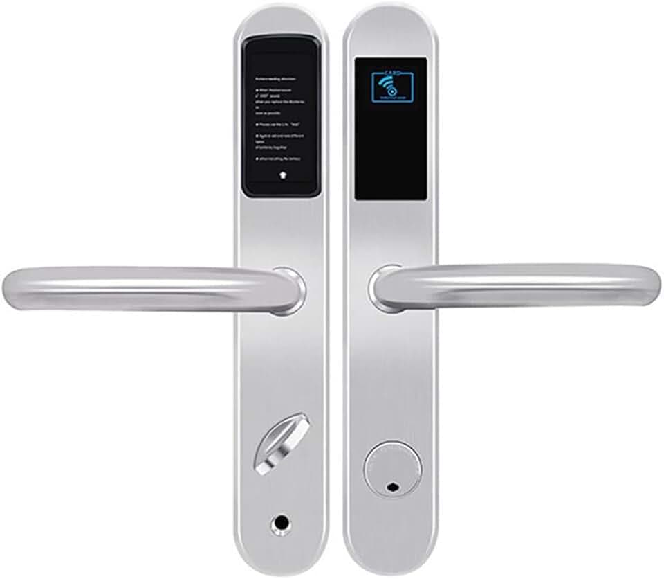 Stainless Steel Card Smart Door Lock Waterproof Electronic Intelligent ...