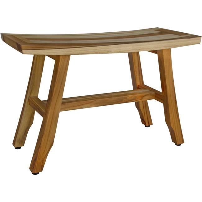 Contemporary Teak Shower Bench in Natural - Costco Arizona
