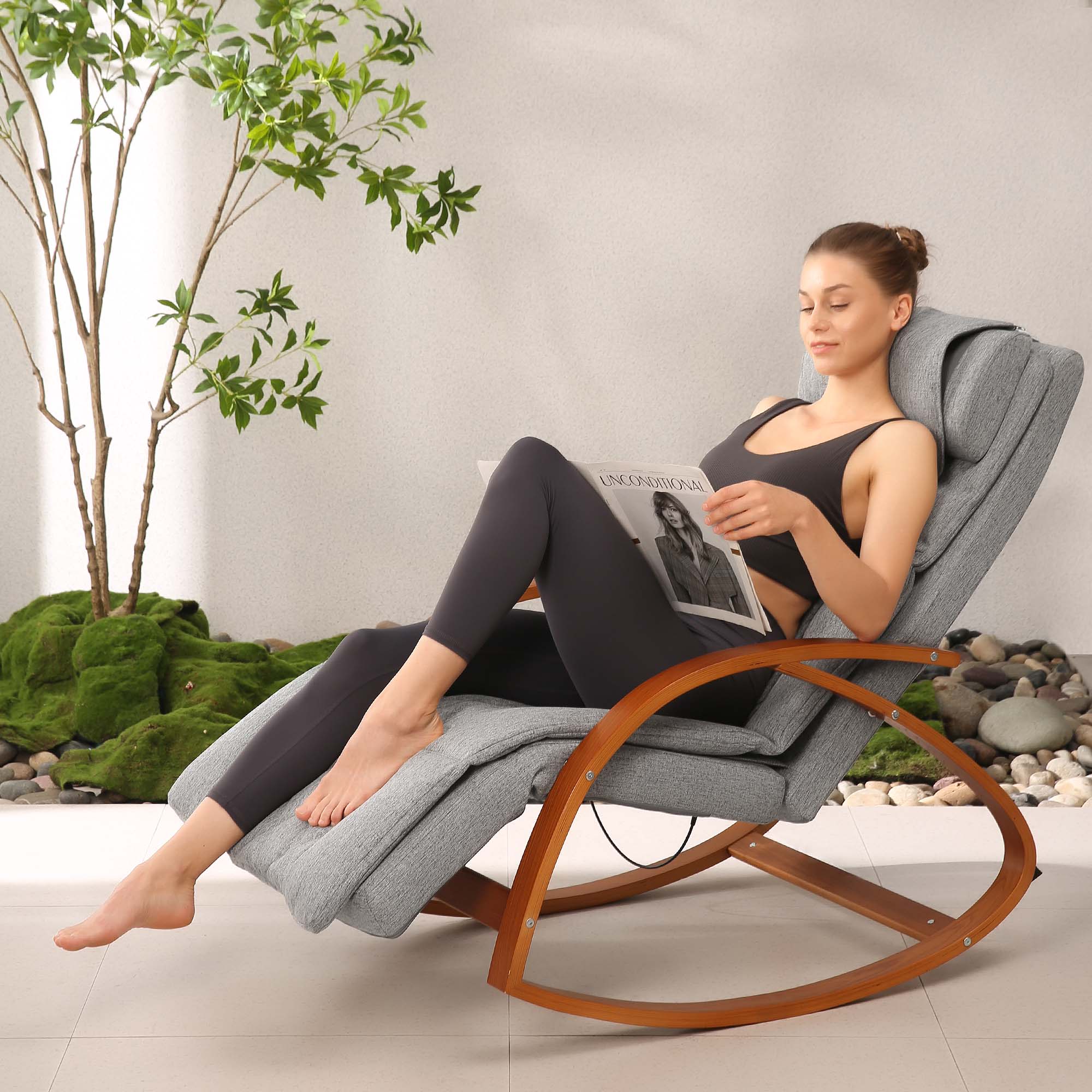 MARNUR Massage Rocking Chair with Vibration and Heat Massage Recliner ...