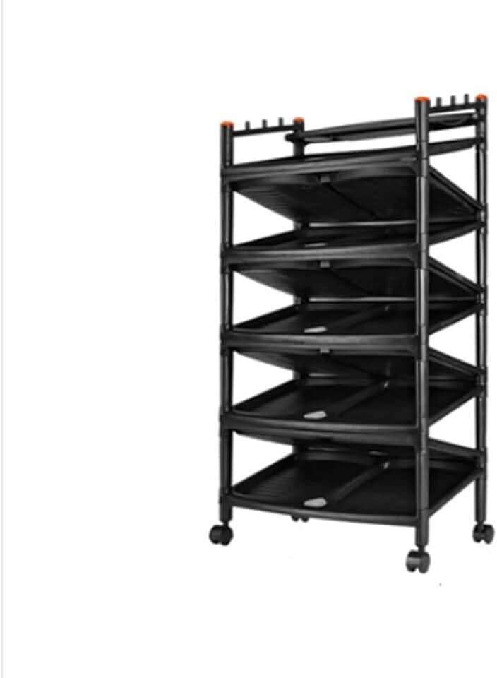Shoe Racks Portable Shoe Rack Black Plastic Rolling Shoe Storage ...