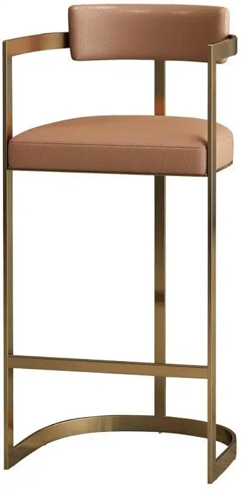 Elegant Minimalist Bar Chair with Handrails – Stylish Design, Synthetic ...