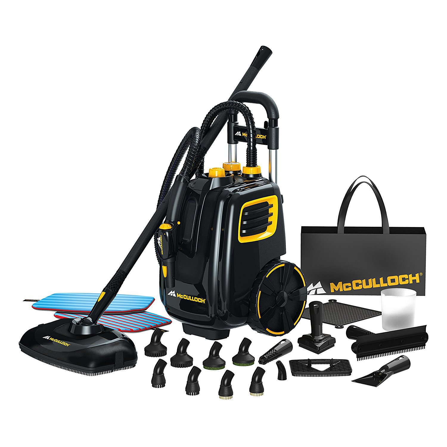 McCulloch Deluxe Canister Deep Clean Multi-Floor Steam Cleaner System ...