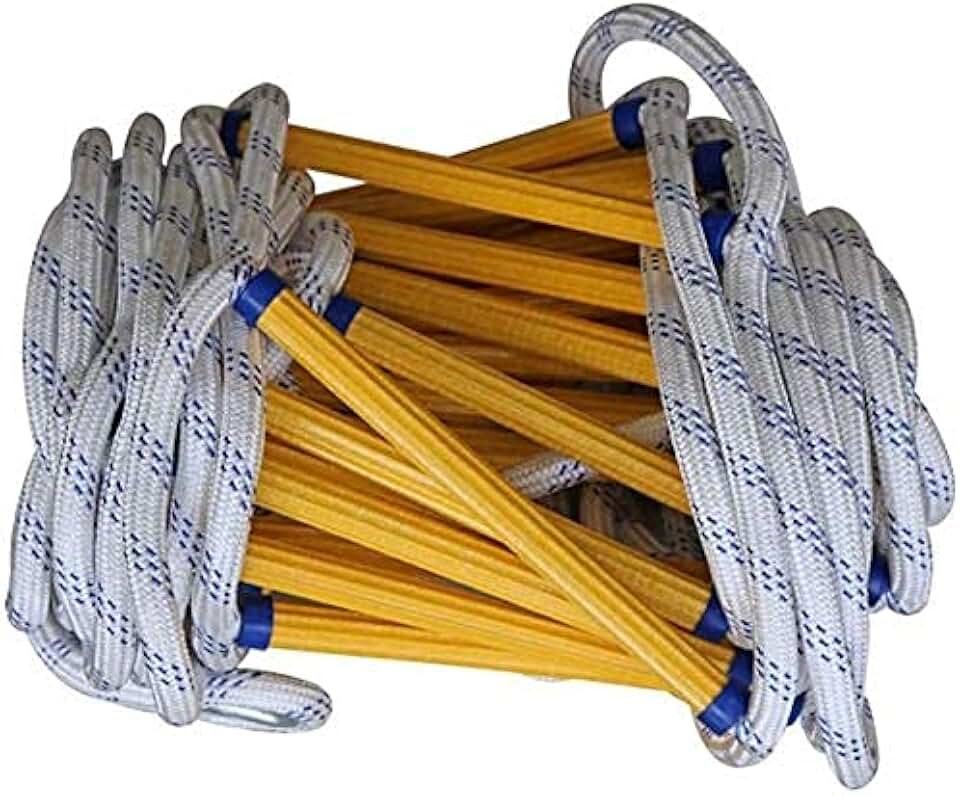 Escape Rope Ladder Emergency Fire Escape Rope Ladder Flame Resistant ...