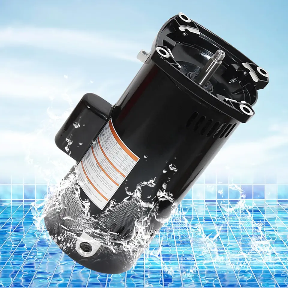 USQ1202 Pool Pump Motor 2HP, 3450 RPM, 48Y Frame, 230V, 60HZ, Square ...