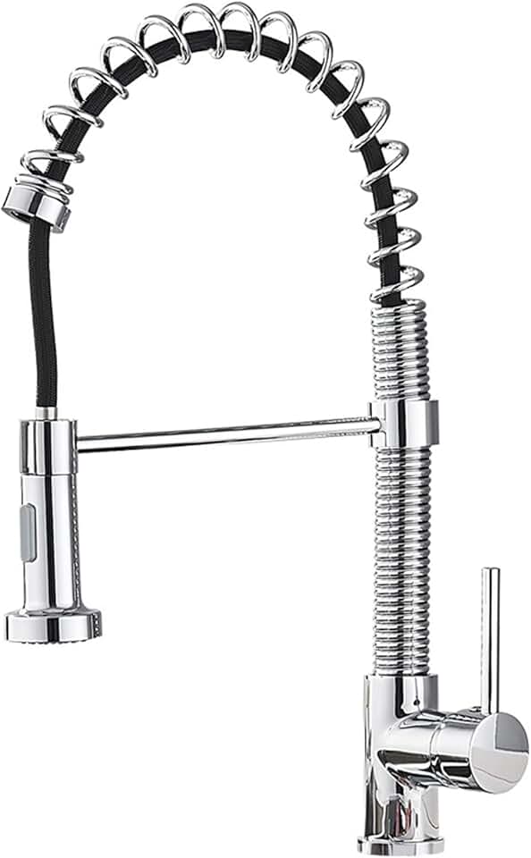 Kitchen Faucet with Pull Down Sprayer Pull Out Spring Kitchen Faucets ...