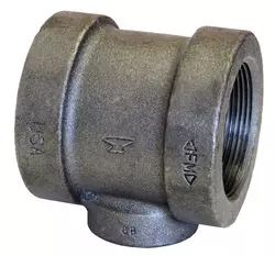 2 x 2 x 1 in. Threaded 125# Black Cast Iron Reducing Tee - Arizona Outlet