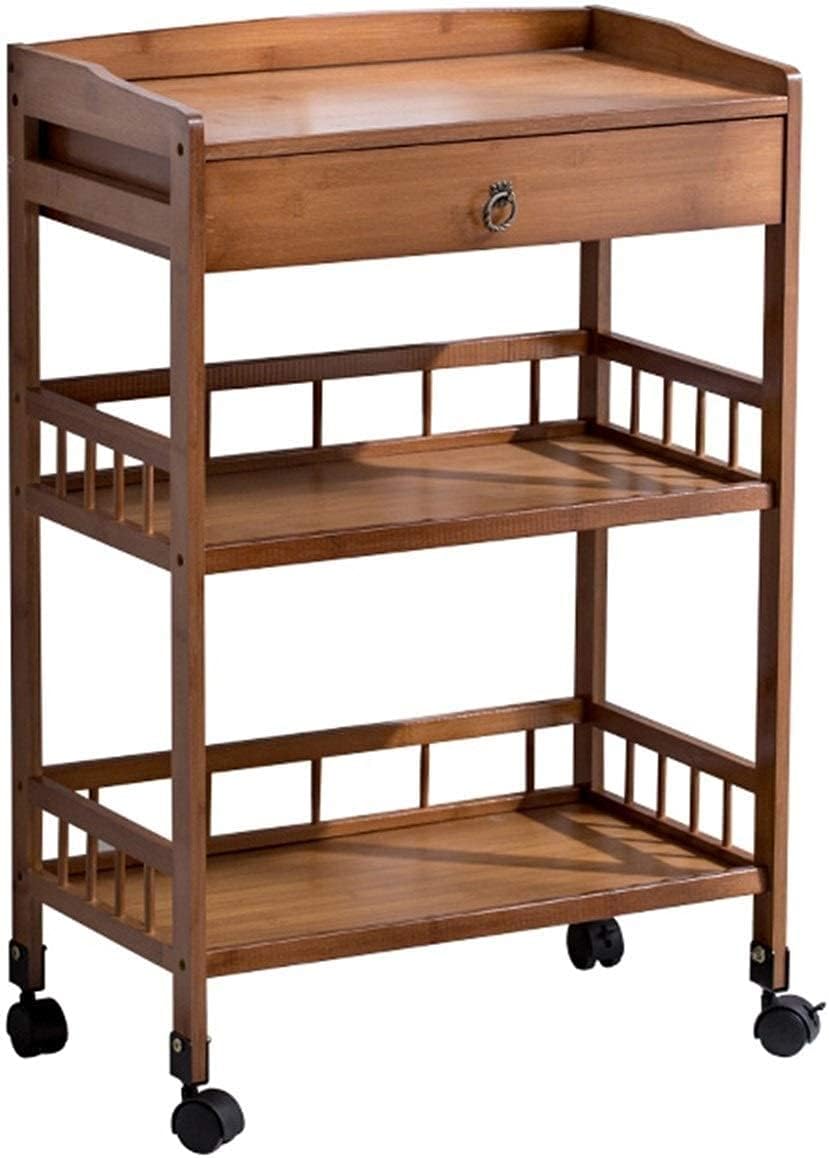 Movable Trolleys,with Storage Shelves Kitchen Island Cart,Rolling ...