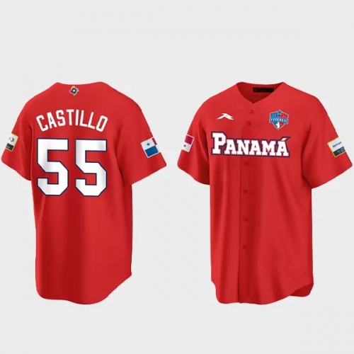 Luis Castillo 55 Panama Baseball 2023 World Baseball Classic Jersey ...