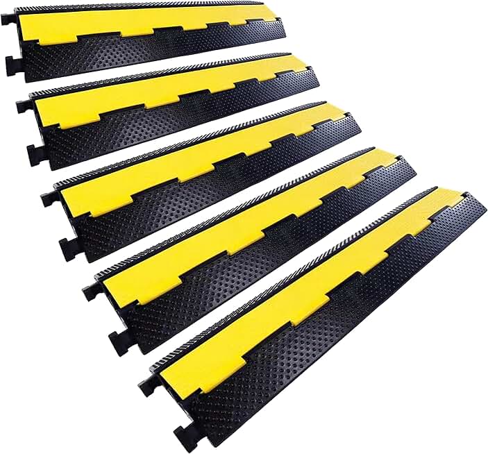 Rubber Cable Ramp Cord Cover Cable Protector Ramps Wire Hose Protective ...