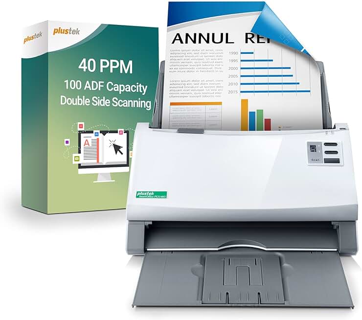Plustek PS3140U Duplex Document Scanner, Citrix Ready & TWAIN Support ...