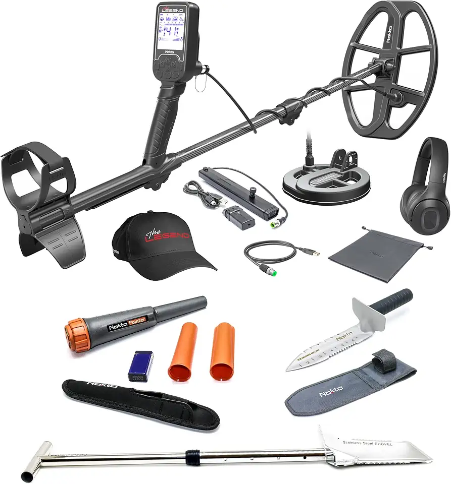 Nokta The Legend PRO Pack Metal Detector Set (Metal Detector + Pinpointer + Digger + Shovel ...