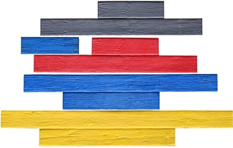 Weatherwood Plank Concrete Stamp Set by Walttools | Realistic Hardwood ...