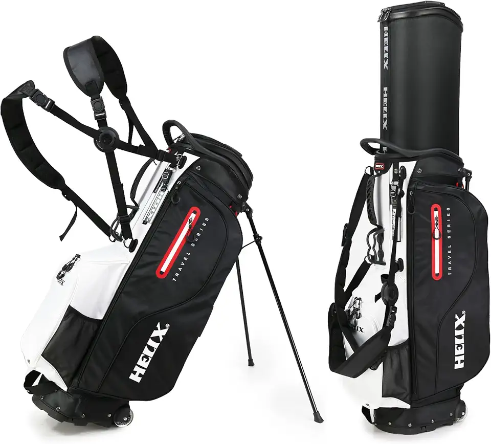 HELIX Retractable Golf Stand Bag with Wheels - Arizona Outlet