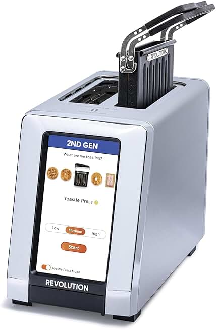 Revolution R180S Connect 2-Slice Toaster & Toastie Press Bundle ...