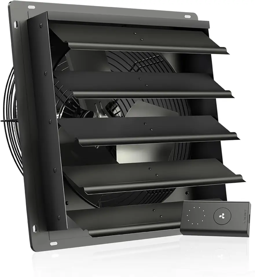 AC Infinity AIRLIFT S16, Shutter Exhaust Fan 16” with 10-Speed ...
