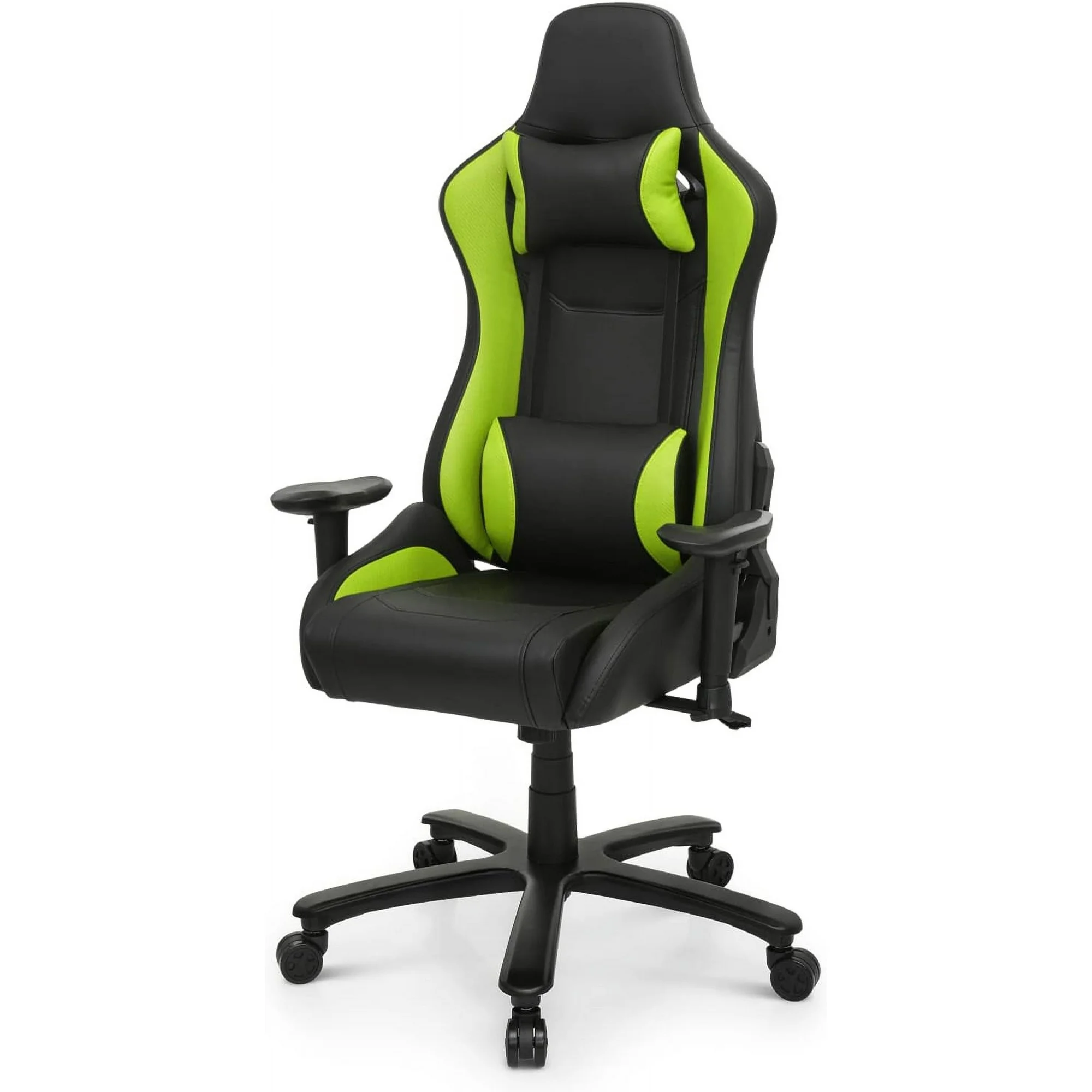Gaming Chair 85°-125° Reclining High-Back Green Gaming Chair With ...