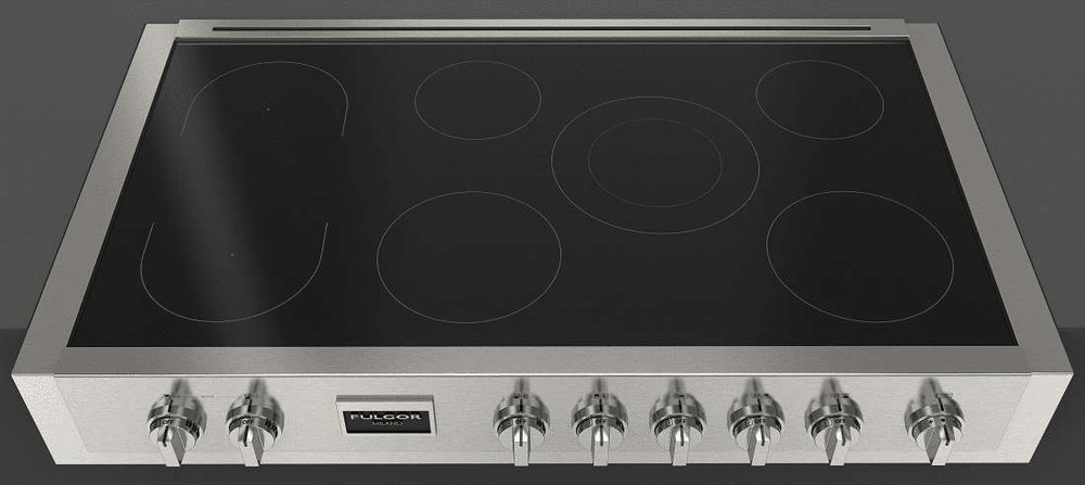 F6IRT487S1 Fulgor Milano 48" Sofia Pro Induction Rangtope with 7 ...