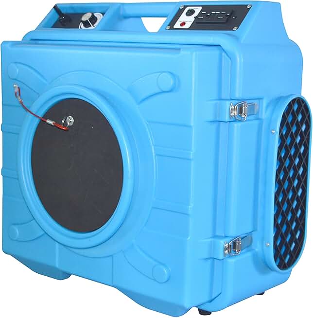 Air Scrubber with Adjustable 3-Speed 600 CFM Fan and HEPA Filtration ...